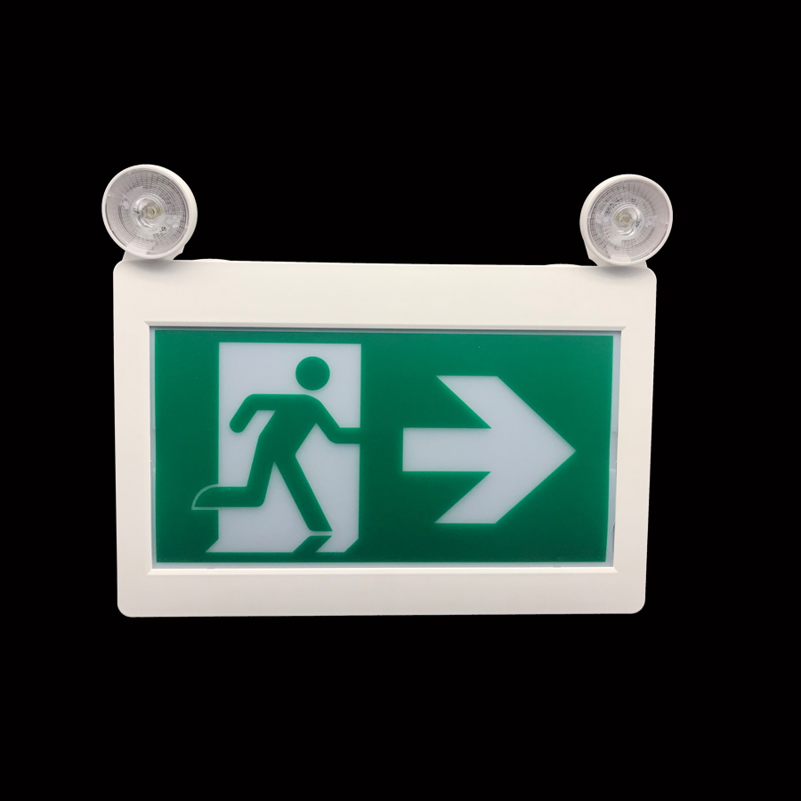 Running Man Exit Sign With Emergency Lights | LED Lights – SIMPLE LED